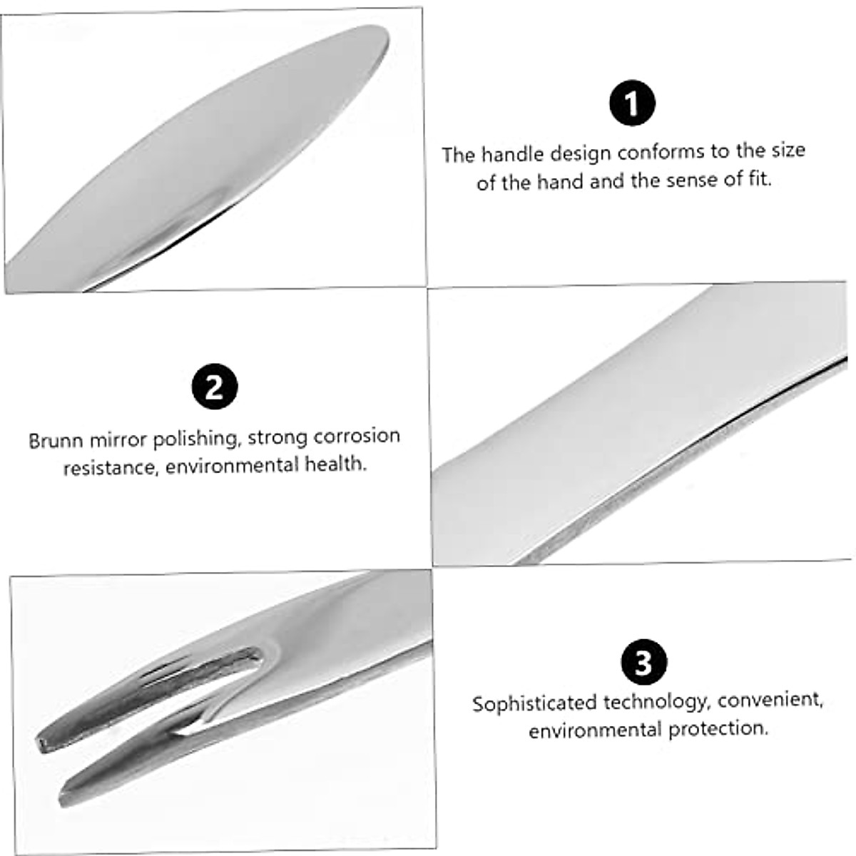 DOITOOL 5pcs Stainless Steel Crab Fork Stainless Steel Lug Nuts Fork and Spoon Set Cocktail Tools Stainless Steel Set Walnut Opener Tool Lobster Crackers Crab Fork Tool Crab Peeling Tools