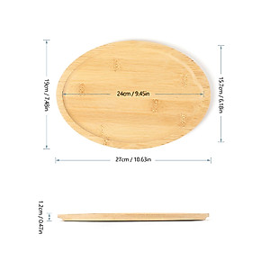 HAWOK 2-1 Bamboo Tray/Plate/Cutting Board set……