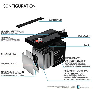 Mighty Max Battery 12V 35Ah Replaces Golden Technology Companion II GC340-2 Pack