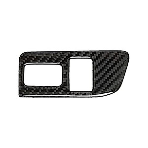 YAMUDA Compatible with Carbon Fiber Car Trunk Button Switch Sticker Decoration Interior Accessories for Subaru BRZ Toyota 86 2016 2017 2018 2019 2020 (Black)