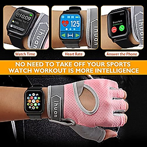 ihuan New Breathable Workout Gloves for Women & Men - No More Sweaty & Full Palm Protection Gym Exercise, Cycling， Fitness, Weightlifting, Pull-ups, Deadlifting, Rowing