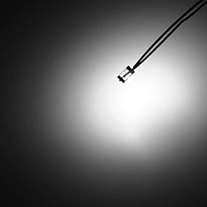 uxcell 10pcs Prewired 0805 White Surface Mounted Devices LED Light Emitting Diode - DC2.8-3V Micro Soldered Mini LED Light