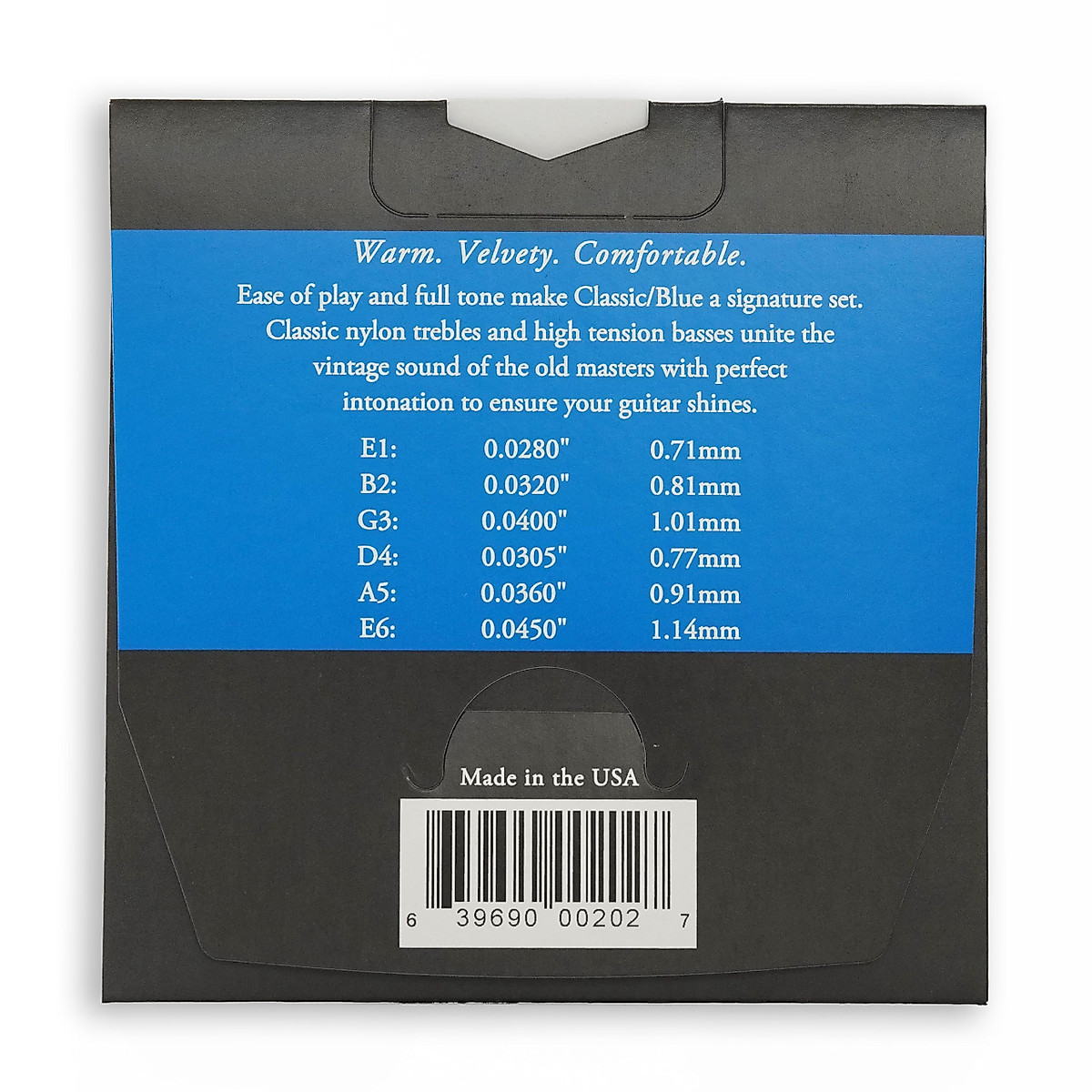 Augustine Classic Blue Nylon Guitar Strings - High Tension - 1 Set