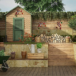 ORG Owl Trio Metal Wall Art Decoration For Harvest Thanksgiving Halloween, Owl Wall Plaque Sculpture Hanging for Garden,Patio,Living Room,Dining Room Bathroom , 3 Pack, ORANGE, 26*1.5*20 CM