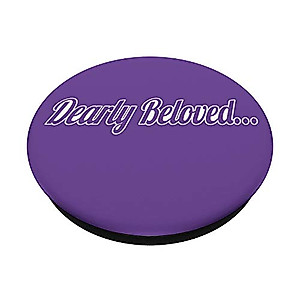 Dearly Beloved Purple 80s Retro 1980s Fun in the Eighties PopSockets PopGrip: Swappable Grip for Phones & Tablets