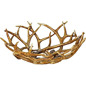 MOCOHANA® Deer Antlers Fruit Basket Bowl Fruit Holder Stand Vegetables Basket Serving Basket Kitchen Storage Rack Display Container Decorative Gift Tray Snack Display Stand Home Decor