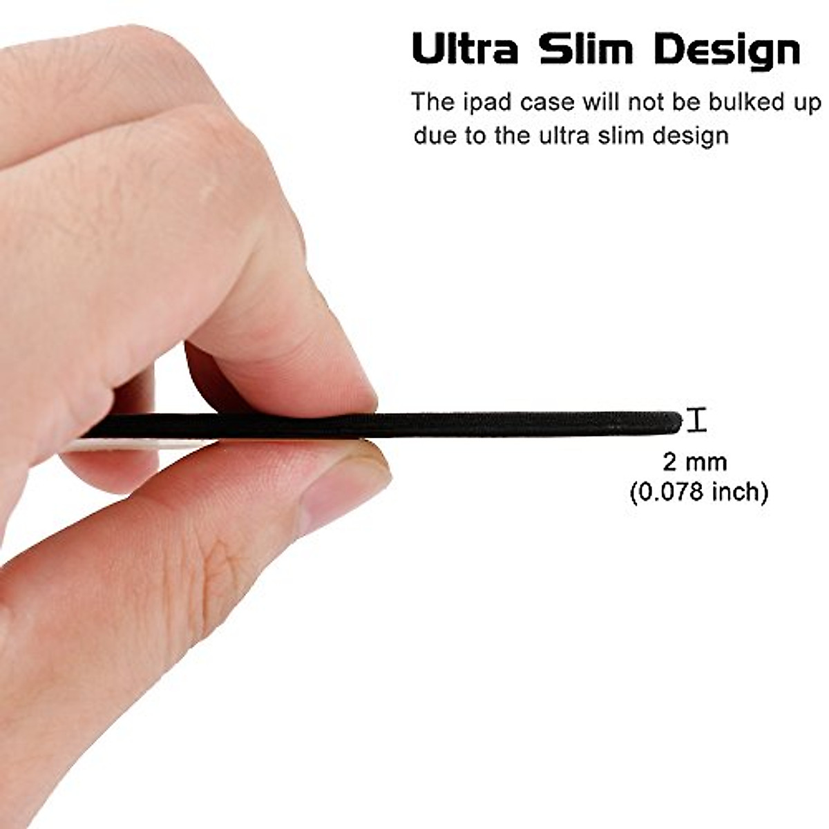 Spessn Compatible Apple Pencil Holder Sticker (1st and 2nd Gen), Elastic Lycra Stylus Pocket iPad Screen Pen Protective Pouch Adhesive Sleeve for Stylus Pens - Black