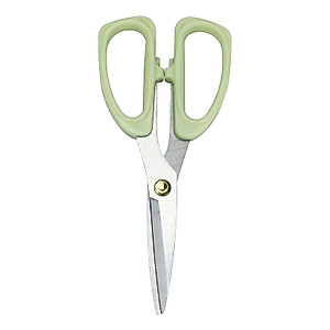 All Purpose 8" Scissors Heavy Duty Ergonomic Comfort Grip Shears Sharp Scissors for Office Home Household (Green)