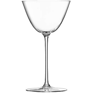 LSA International Borough Martini Glass 195 ml Clear | Set of 4 | Dishwasher Safe | BG08