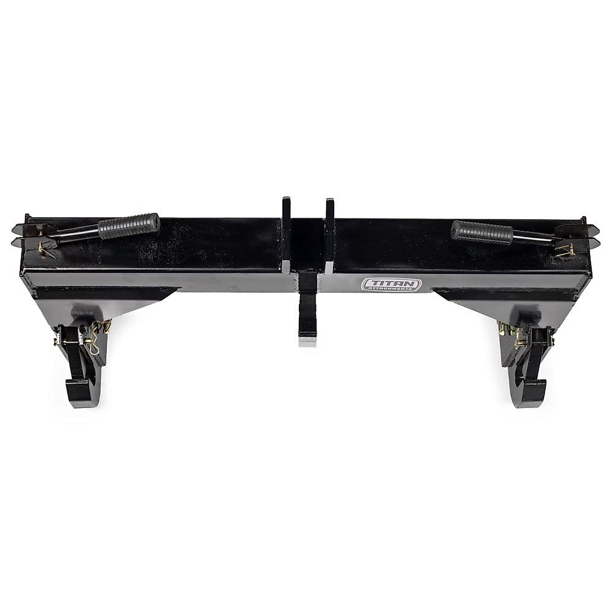 Titan Attachments 3 Point Quick Hitch Adaption to Category 2 Tractors, 4000 LB Lifting Capacity, 32.75" Between Lower Arms, 14.5" Top Link to Lower Link, Black Finish