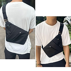 VADOO Personal Flex Bag, Anti-theft Crossbody Bag for Travel Sport Lightweight Sling Bag Left Shoulder Bag for Women and Men