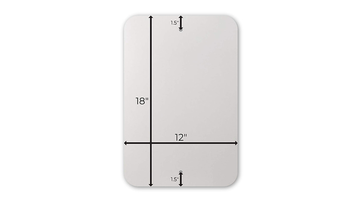Customizable 12” x 18” Metal Sign Blank - Durable & Ready