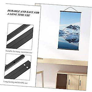 ARTIBETTER 12 Pcs Magnetic Scroll Wall Hanging Poster Holders Magnetic Pictures Magnetic Hanging Frame Artwork Hanger Magnetic Light Hanger Canvas Child Wood Magnetic Attraction Wire Rack