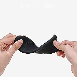 Silicone Hot Handler Holder Reusable Diswasher 6 Pcs Heat Resistant Pot Handle Sleeve Non-Slip Potholder Dishwasher Safe Rubber Grip Handle Cover For Pans, Cast Iron, Griddles, Cookware Handles Black