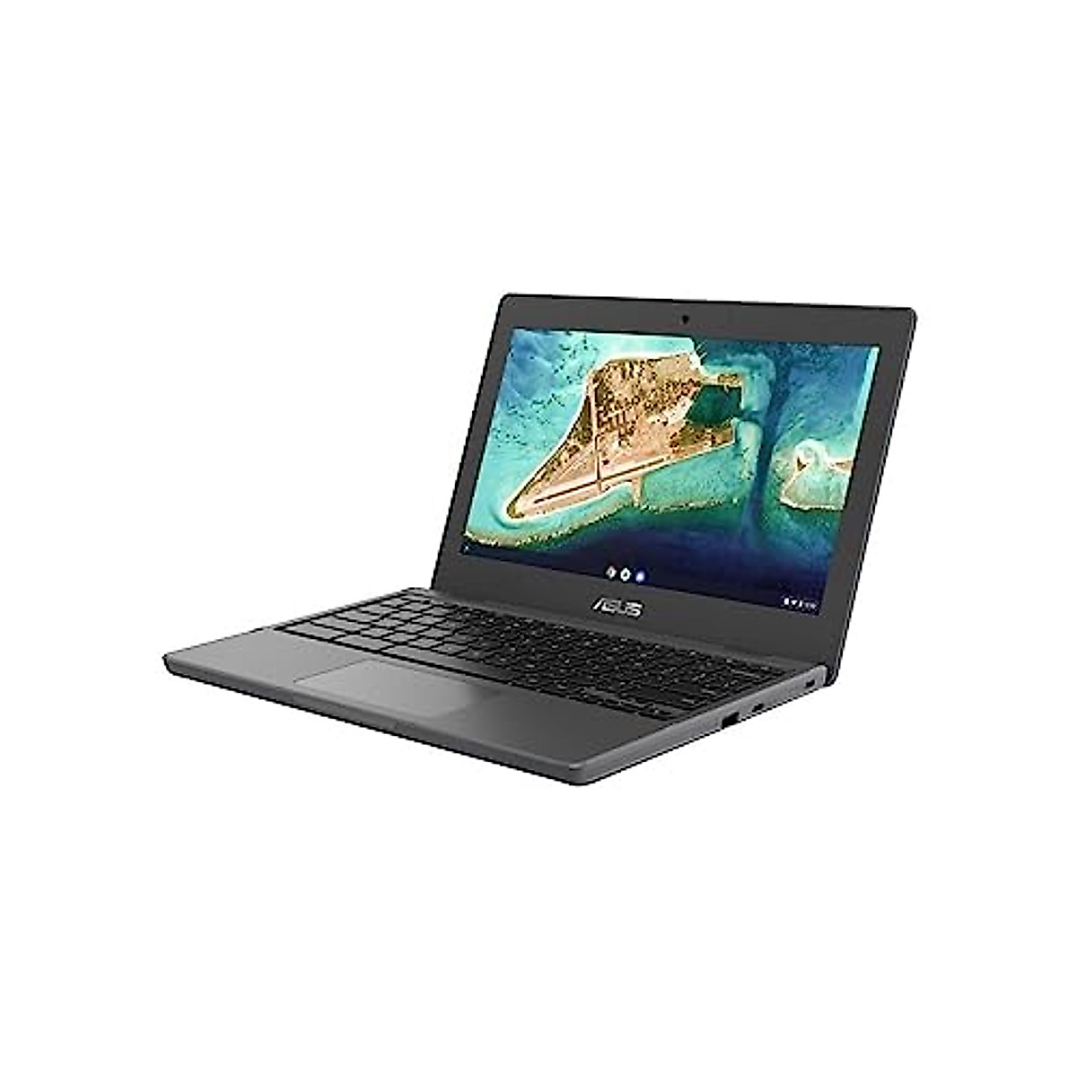 ASUS 11.6'' LCD HD（1366 x 768） Rugged Chromebook CR1 Intel Celeron N5100, 1.1 GHz, 8GB, 32GB eMMC, UHD Graphics, Chrome OS, Dark Gray, Webcam, Bluetooth, Wi-Fi 6 + Accessories