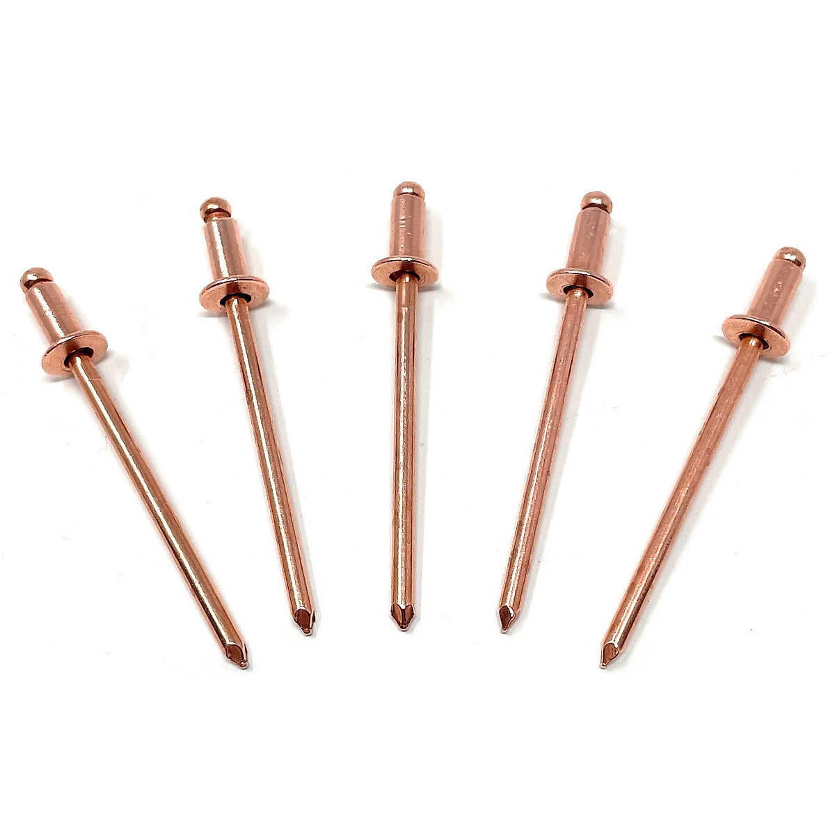 Metal Magery 100 Copper Pop Rivets 1/8 Diameter Copper Mandrel Blind Rivets Dome Head 4-2 (1/8"Diameter x 1/8" Grip Range) Qty 100