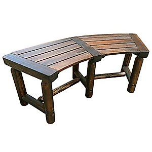 Leigh Country Char-Log Curved Bench