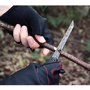 Kitory Pocket Knife, Folding Knife, 3.8 Inches Stainless Steel Blade with Wooden Handle, Whittling, Camping, Hunting, General Use, and Outdoors