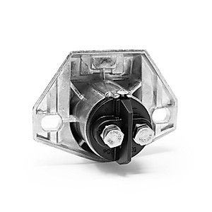 Pro Trucking Products 2 Way Wiring Connector Plug with Spring Guard, 200 Amp Capacity, 4 Gauge Cable and 2 Way Wiring Connector Socket, 200 Amp Capacity, 4 Gauge Cable