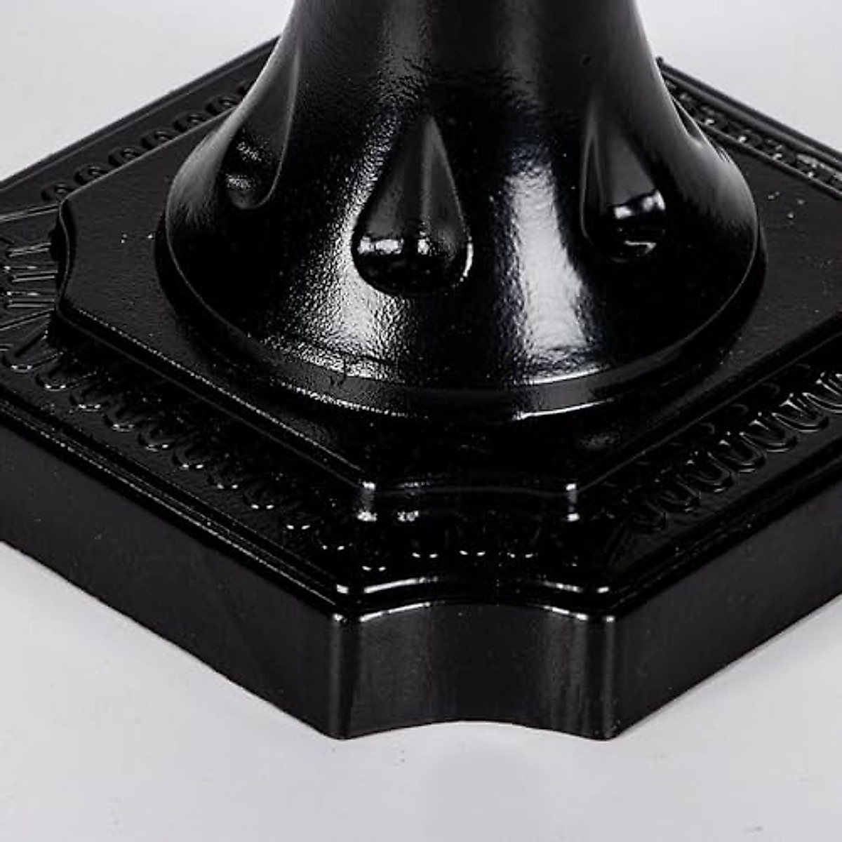 European Retro LED Post Light Waterproof Outdoor Die-cast Aluminum E27 Base Pillar Lantern Fixture Courtyard Garden Walled Porch Pillar Lights Pole Light