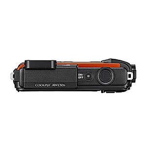 Nikon - Coolpix AW130 16.0-Megapixel Waterproof Digital Camera - Orange