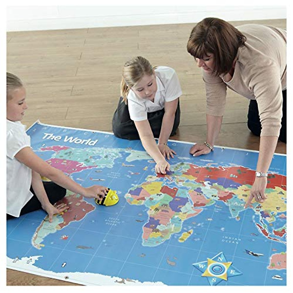 TTS Indoor Small World Map for Educational Bee-Bot Floor Robot with 145 x 80cm Size
