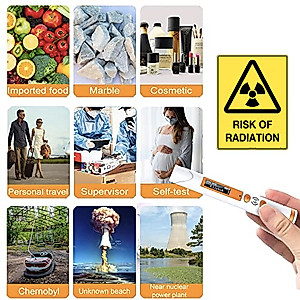 Geiger Counter, Personal Radiation Detector Nuclear Dosimeter Emf Radiation Meter Nukalert Micro Beta Gamma X Ray Radiation Monitor GM Tube Device Meter for Home Thyrosafe Uranium Survival Gear