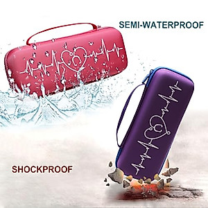 Stethoscope Case - LTGEM Hard Case for 3M Littmann Classic III Monitoring, MDF Acoustica Deluxe Lightweight Dual Head Stethoscope. Mesh Pocket for Accessories