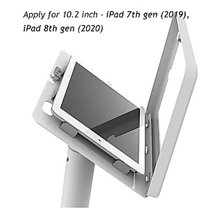 Beelta Tablet 10.2 Floor Stand Kiosk Compatible with 10.2 iPad 7 8 9 Anti Theft Key Lock Swivel BSF301T