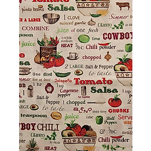 Chili Recipe Kitchen Boa with Red Towel, Neck Apron, Neck Towel, Kitchen Scarf, Chef's Towel, Gifts under $25, Ships Same/Next Day!