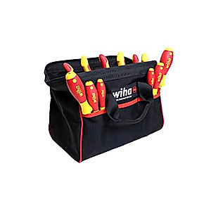 Wiha 32977 11 Piece Master Electrician's Insulated Tool Set In Canvas Tool Bag.