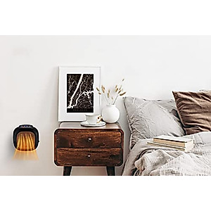 Hunter 750W Wall Mount Space Heater with Remote Control-12 Hour Timer, 1 Heat Setting, Black