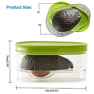 2-Pack Avocado Storage, Avocado Keeper, Avocado Saver Holder, Avocado Container to Keep Your Avocados Fresh for Days
