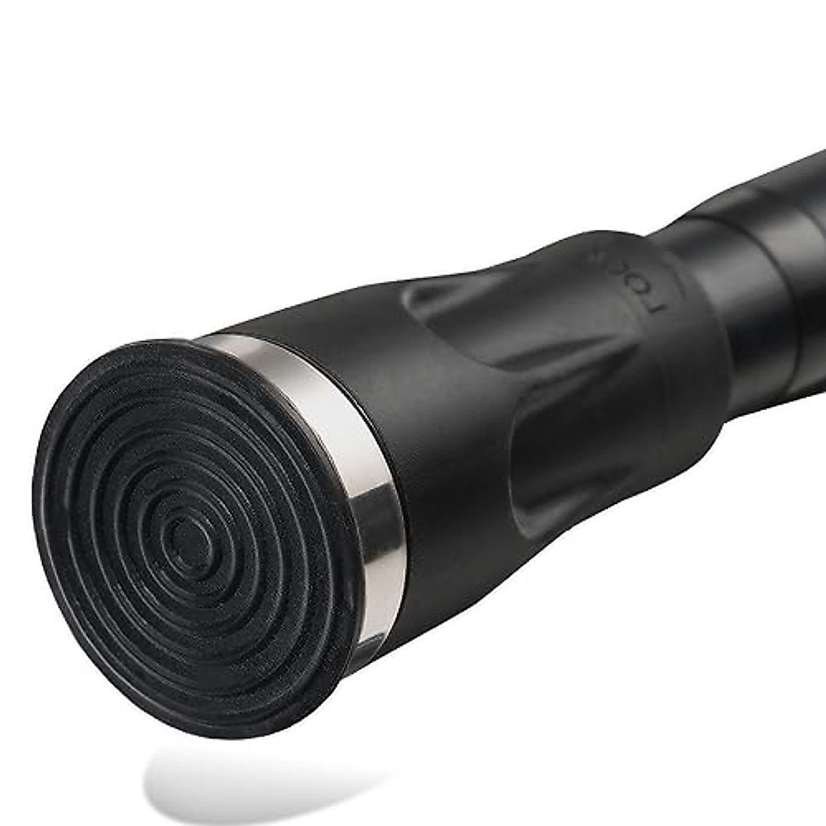 Black Shower Curtain Rod Tension No Drill 40-98 Inch Adjustable Stainless Steel Tension Shower Rod for Bathroom Windows Closet Rod