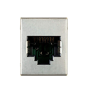 Monoprice Shielded Straight Through Cat6A RJ45 in-Line Coupler - Silver Use for Networking, Patch Cables, Ethernet Cable/Chord