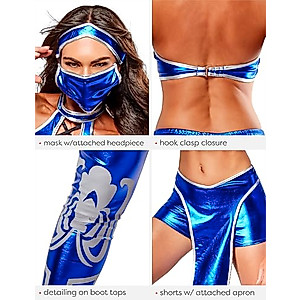 Secret Wishes womens Mortal Kombat Kitana Party Supplies, Blue, Small US