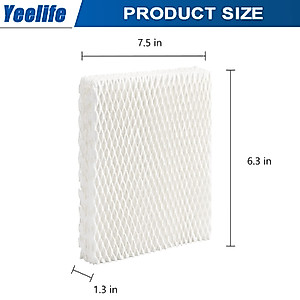 Yeelife 8 Pack HFT600 Filter Replacement for Honeywell Filter t, Honeywell Humidifier HEV615, HEV620, Compare to Part HFT600T HFT600PDQ
