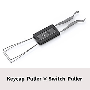 CIY TES84 Hot-Swappable Mechanical Keyboard with CNC Aluminum Case, RGB Wireless/Wired Gaming Keyboard, Double Shot Keycaps,2000mAh Battery (Gateron Yellow, White) (84Keys)