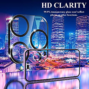 YWXTW [5 Pack] Designed for iPhone 14 Pro Max Camera Lens Protector, for iPhone 14 Pro Camera Lens Protector, Night Shooting Mode, Anti Scratch HD Clear 9H Hardness Tempered Glass