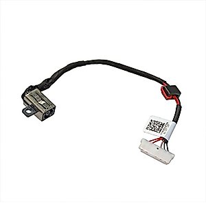 GinTai DC Power Jack with Cable Socket Plug Charging Port Replacement for Dell Ins-piron 15 5566 i5566 P51F P51F001 DC30100UH00