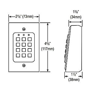 Seco-Larm Enforcer Access Control Keypad with Proximity Reader, Backlit (SK-1131-SPQ)