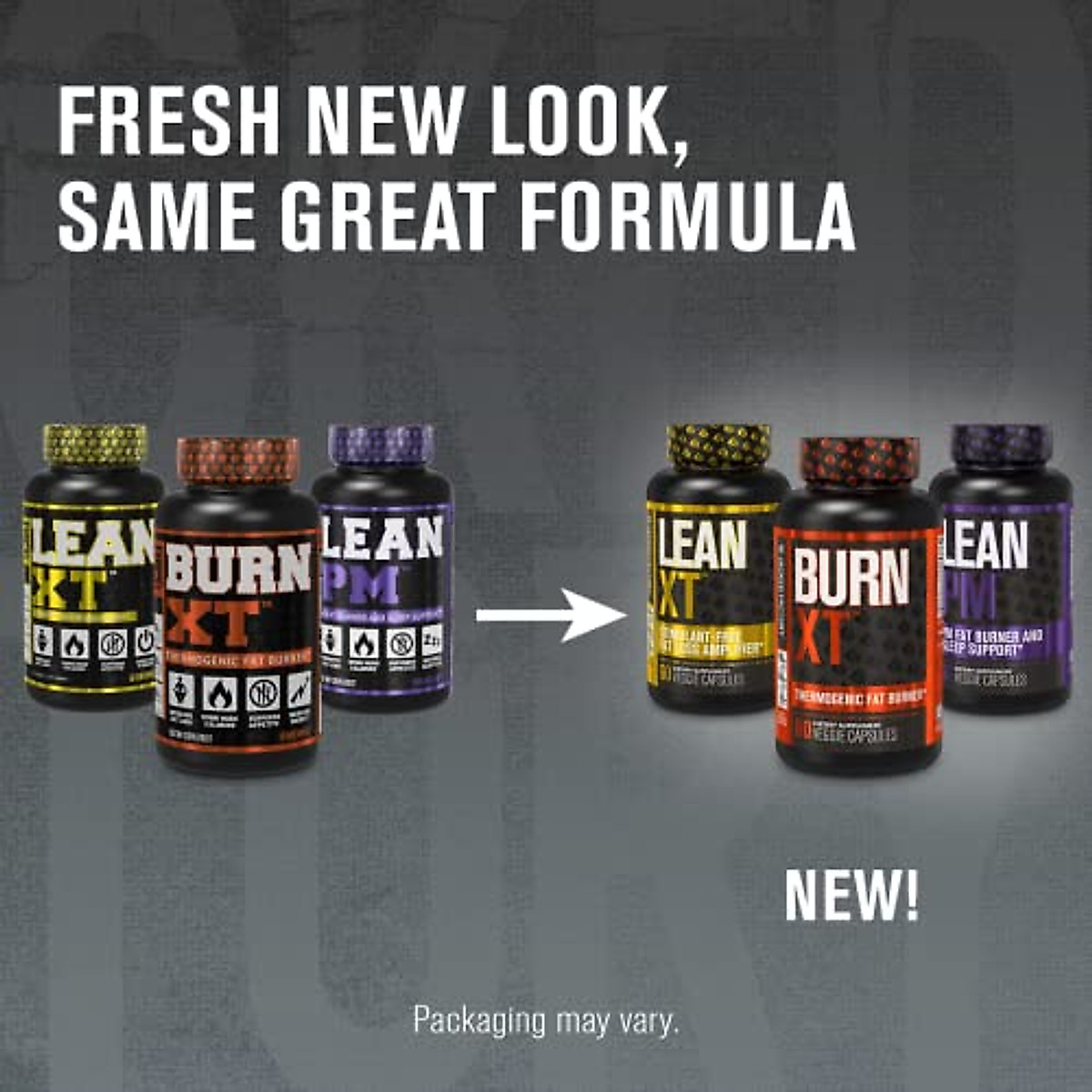 Burn-XT Thermogenic Fat Burner, Lean PM Nighttime Fat Burner & Sleep Aid, Lean-XT Caffeine Free Fat Burner