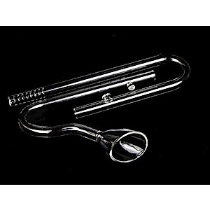 Ophelia Aquarium Planted Tank 13mm, 17mm Lily Pipes Glass Lily Outflow Pipe for 12/16mm, 16/22mm Tubing (Inflow 13mm)