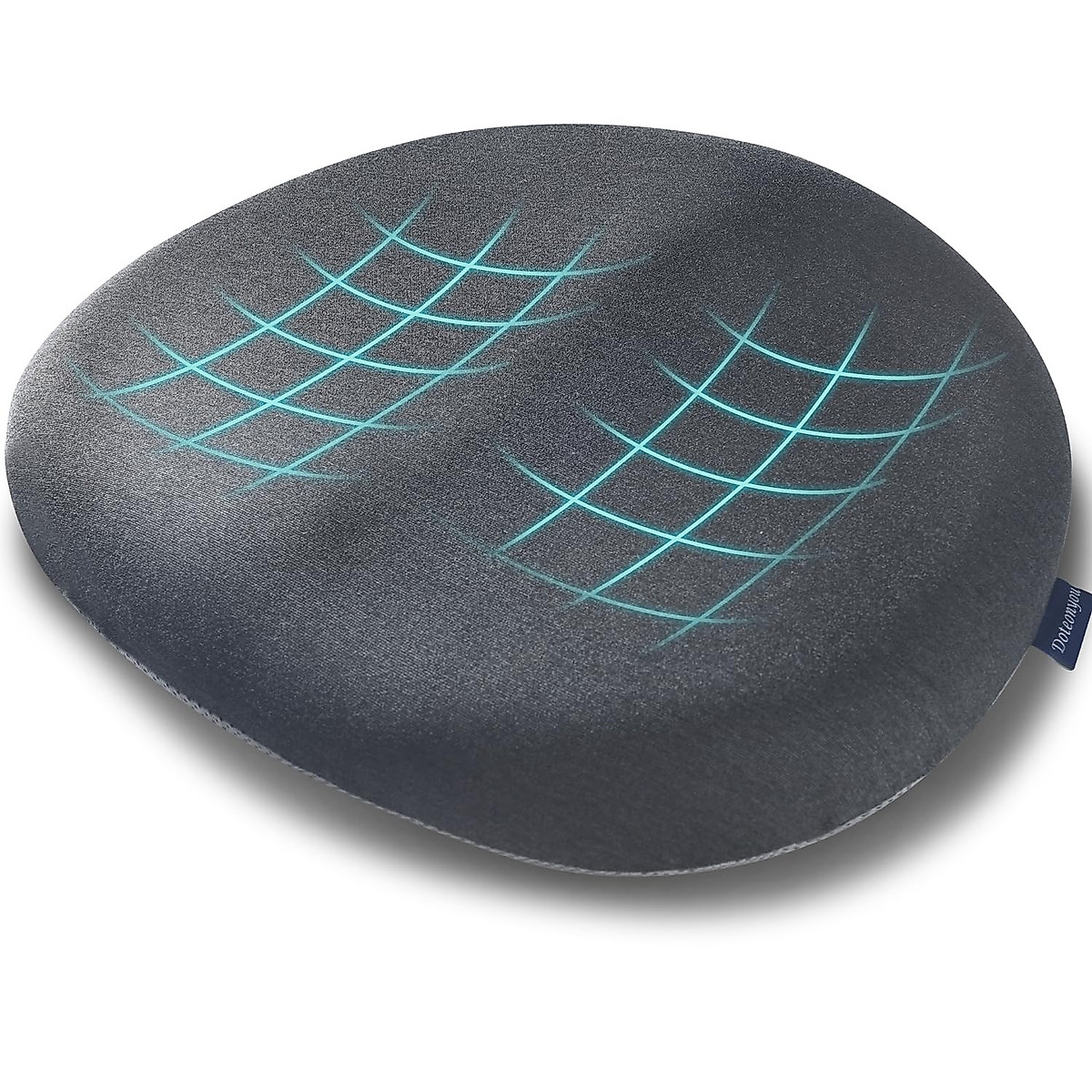 Seat Cushion for Office Chair Car - Memory Foam Chair Pad Sciatica & Back Coccyx Tailbone Pain Relief - Non-Slip Ergonmic Butt Pillow for Computer Desk, Wheelchair, Gaming School Chair - Grey