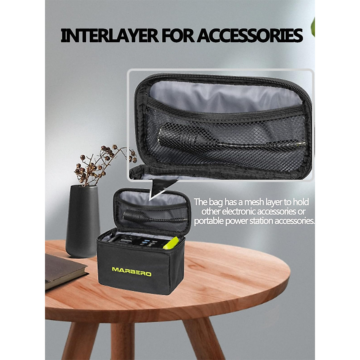 Carrying Case for M82 M82MAX Portable Power Station Carrying Bag Water Resistant Easy to Carry Exclusive for MARBERO