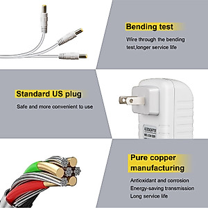 UAUSE 12V 3A Replacement for 4moms mamaroo Power Cord,for 4moms mamaroo 2/4,Rockaroo Baby Swings Charger,Compatible with mamaroo 2015 Infant Seat Bouncer (6.4Ft Length)