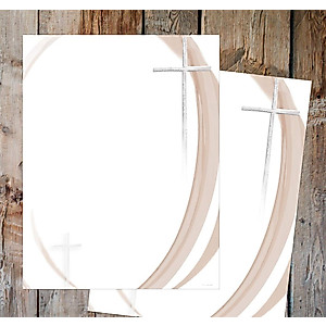 Great Papers! Swirls & Cross Letterhead, 80 Count, 8.5"x11" (2013196)