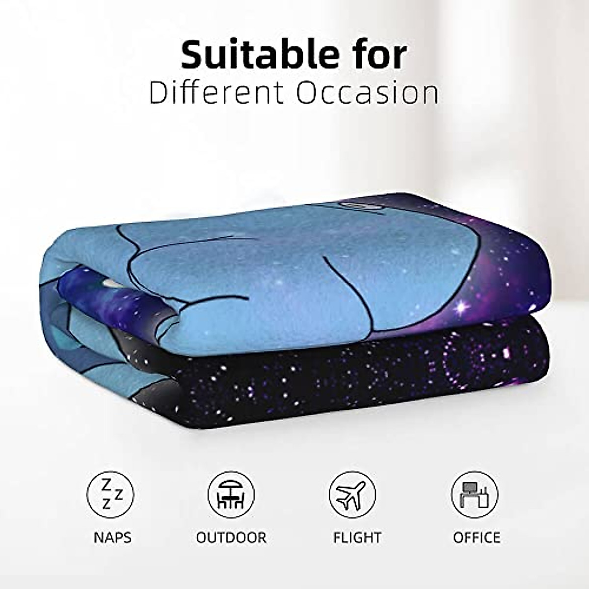 Goodnight Stitch Blanket for Kids Gifts Lightweight Soft Warm Throw Blankets for Living Room Bed Couch Sofa in 50x60in
