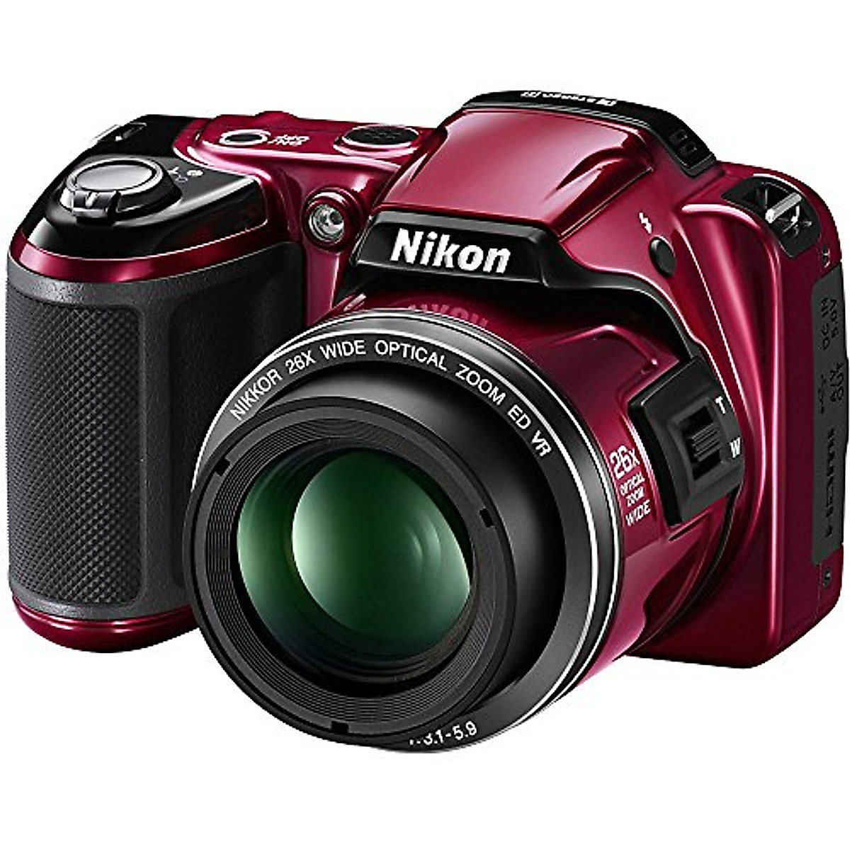 Nikon COOLPIX L810 16.1 MP 3.0-inch LCD Digital Camera - Red - (Renewed)