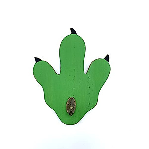Dinosaur Footprint Kids Coat Hanger - Dinosaur Bathroom Decor - Dinosaur Decorations Classroom Organization Backpack Hook - Dinosaur Decor Boys Room Wall Decor